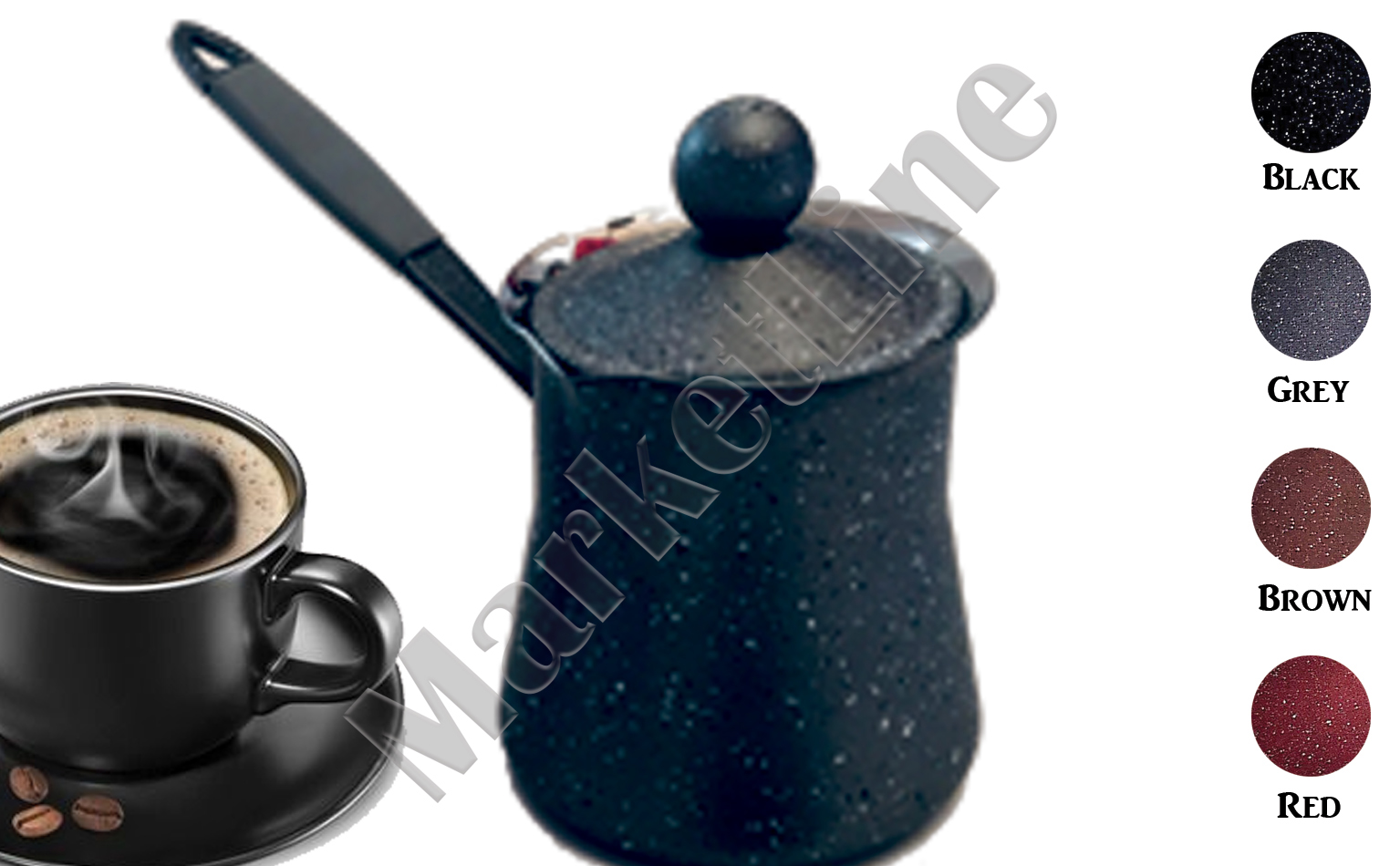 COFFEE POT STAINLESS INOX 1000ML - Market Line