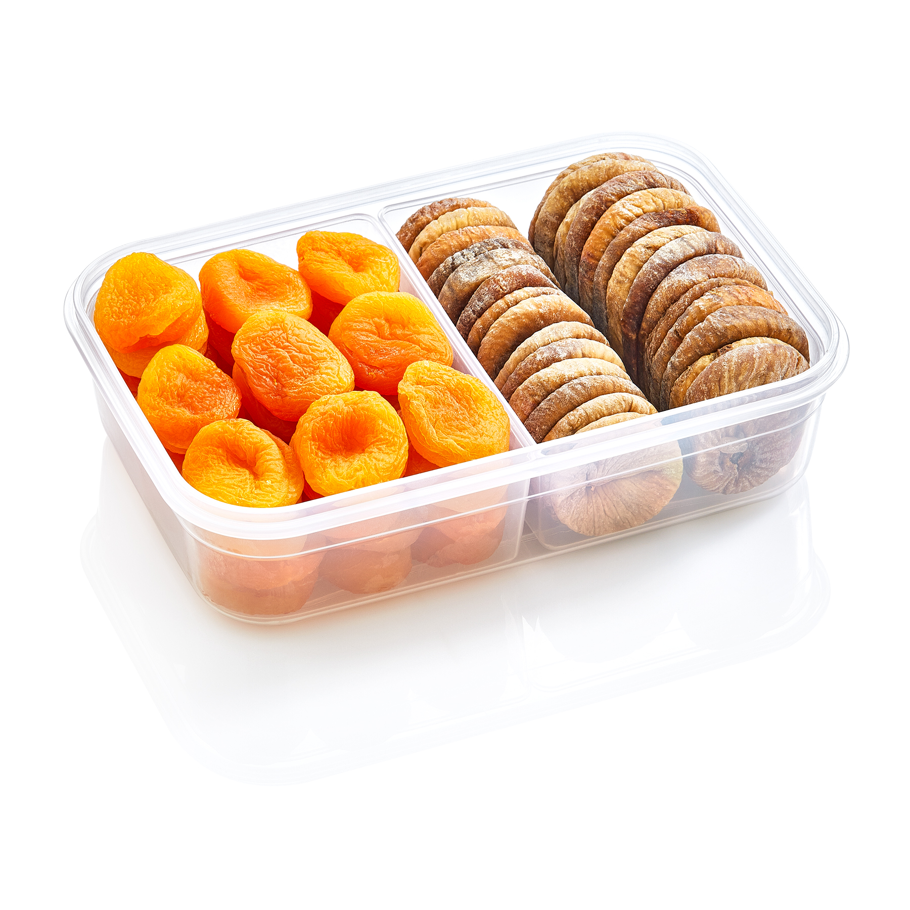Purely Better Rectangular Plastic Food Storage Container 2 Divided ...