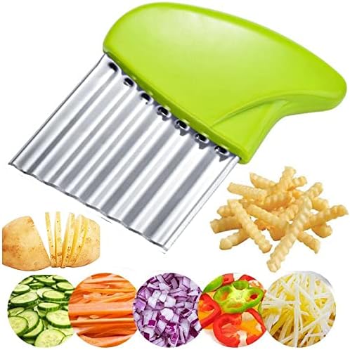 Crinkle Cut Tool – Multifunctional Wavy Chopper for Fruits & Vegetables ...